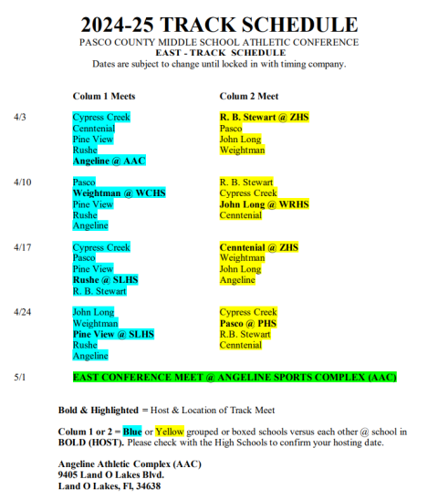 Track | Pine View Middle School